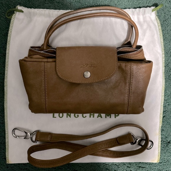 Longchamp | Bags | Longchamp Le Pliage Cuir Tan Large | Poshmark